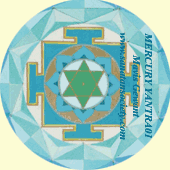 Vedic square mandala with Mercury Yantra- by Mavis Gewant