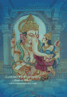 Ganesha & Consort Pictures of Paintings